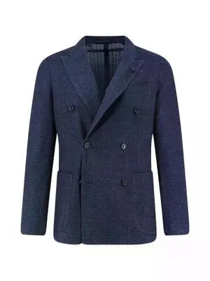 LARDINI Double-breasted Blazer - Blue