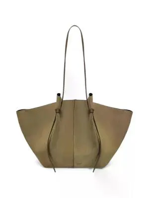 Yuzefi Large Mochi Suede Shoulder Bag - Green