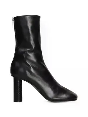 Paris Texas Alice Snakeskin-effect Block-heel Boots