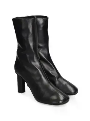 Paris Texas Alice Snakeskin-effect Block-heel Boots