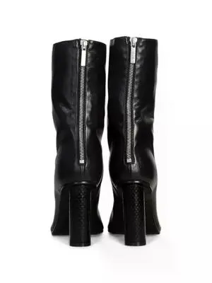 Paris Texas Alice Snakeskin-effect Block-heel Boots