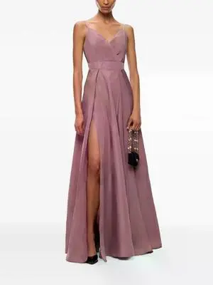 Pinko Wrap-style Slit-detail Dress - Pink