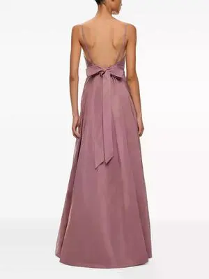 Pinko Wrap-style Slit-detail Gown - Pink