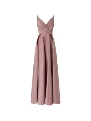 Pinko Pinko Long Taffeta Dress With Slit Pink