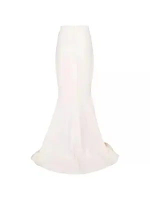 Safiyaa Ivory Mermaid Silhouette Floor Length Skirt