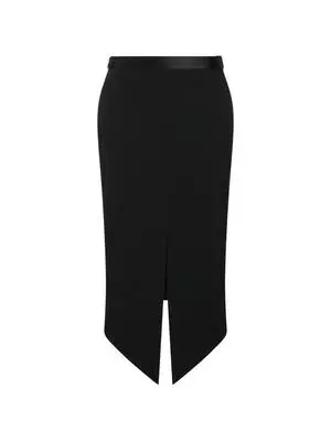 TOM FORD Satin-trim Back-slit Skirt