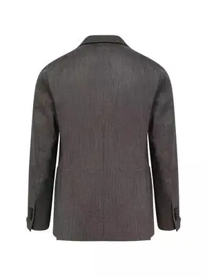 Tagliatore Peak-lapel Double-breasted Suit - Grey