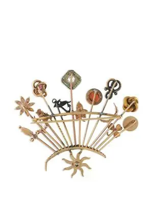 LB EXCLUSIVE Multi-stone Brooch - Gold