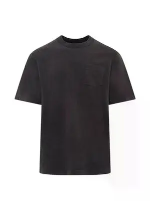 Sacai Chest-pocket Cotton T-shirt - Black
