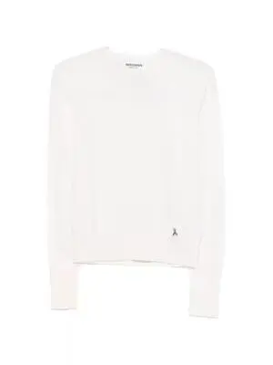 Patrizia Pepe Logo-plaque Cashmere Sweater - Neutrals