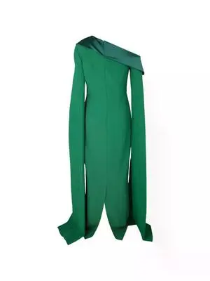 Safiyaa One-shoulder Split-sleeve Maxi Dress