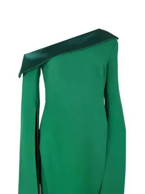 Safiyaa One-shoulder Split-sleeve Maxi Dress