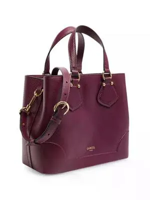 LANCEL Small Neo Izy Grained-leather Tote Bag - Purple