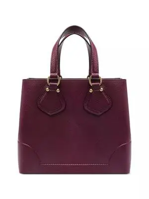 LANCEL Small Neo Izy Grained-leather Tote Bag - Purple