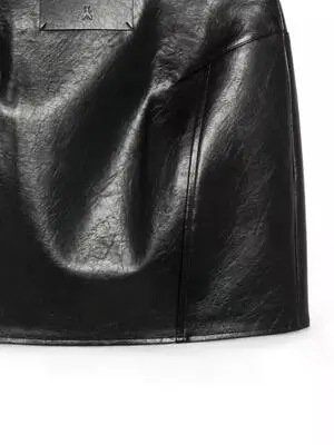 Patrizia Pepe Coated Logo Patch Skirt