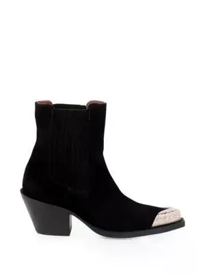 Paris Texas Dallas Metal-tip Cowboy Boots - Black