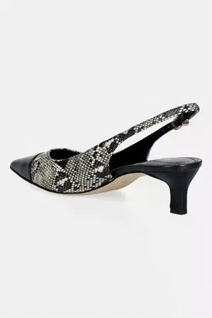 Michael Kors Amara Snake-effect Pointed-toe Pumps