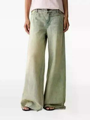 Miss Sixty Beaded-chain Flared Jeans - Blue