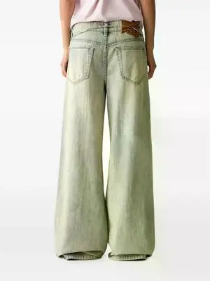 Miss Sixty Beaded-chain Flared Jeans