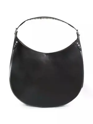 Polo Ralph Lauren Stud-embellished Leather Shoulder Bag - Black