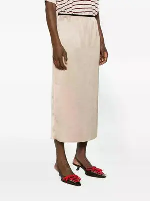 Maje Zip-fastening Midi Skirt
