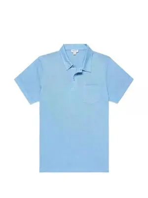 Sunspel Riviera Polo Shirt - Blue