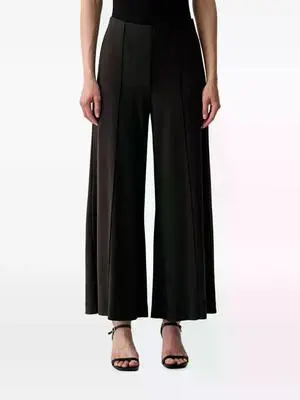 Joseph Ribkoff Dark Pintuck Detail Palazzo Pants - Brown