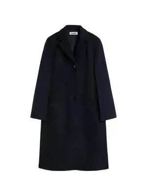 JIL SANDER Long Sleeves Coat - Blue