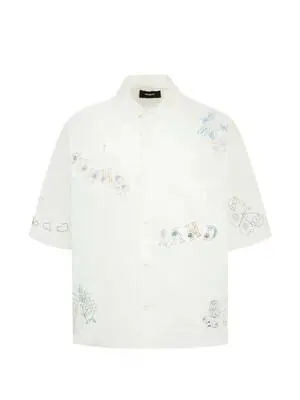 NAHMIAS Scribble-print Poplin Shirt
