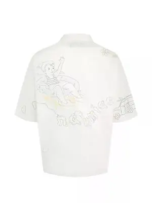 NAHMIAS Scribble-print Poplin Shirt