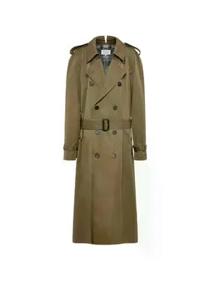 MAISON MARGIELA Double-breasted Folded Collar Trench Coat