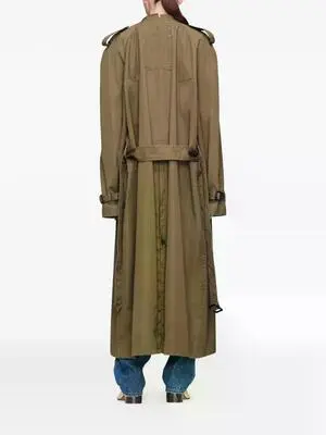 MAISON MARGIELA Double-breasted Folded Collar Trench Coat