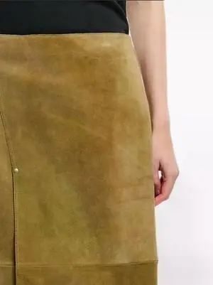 Studio Nicholson Asymmetric Suede Skirt