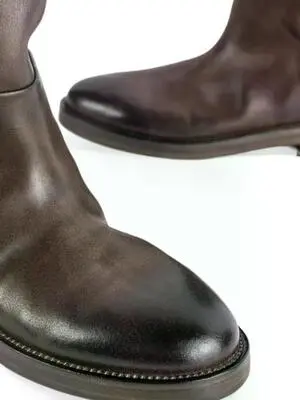 Marsèll Leather Slouchy Boots - Brown