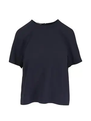 Lafayette 148 New York Short-sleeve Blouse - Blue