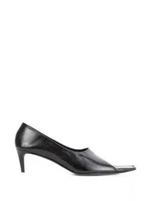 Khaite Marlene Square-toe Pumps - Black