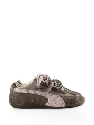 PUMA Speedcat Brushed Luxe Panelled Sneakers - Brown