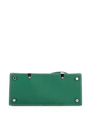 Goyard Structured Saigon Top Handle Bag Coated Canvas With Leather Mini Satchel - Green