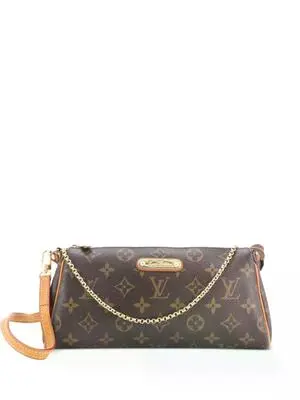 LOUIS VUITTON Monogram Canvas Eva Clutch Bag - Brown