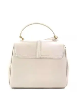Celine 16 Top Handle Bag Smooth Calfskin Mini Satchel - Neutrals
