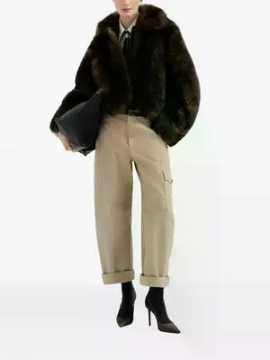 Brunello Cucinelli Monili Barrel-leg Cargo Pants