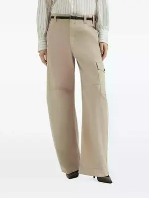 Brunello Cucinelli Monili Barrel-leg Cargo Pants