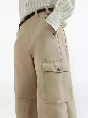 Brunello Cucinelli Monili Barrel-leg Cargo Pants