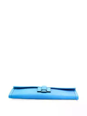 Hermès Jige Elan Chevre Mysore 29 Clutch Bag - Blue