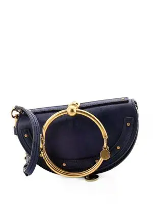 Chloé Chloé Nile Leather Mini Crossbody Bag Blue