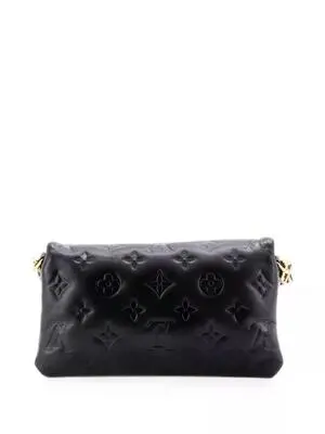 LOUIS VUITTON Convertible Coussin Pochette Monogram Embossed Lambskin Shoulder Bag