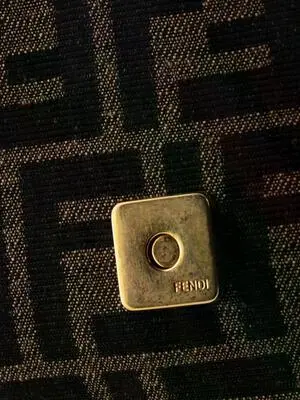 Fendi Zucca Canvas Baguette Shoulder Bag - Brown