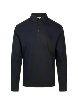 Agnona Long-sleeve Polo Shirt - Blue