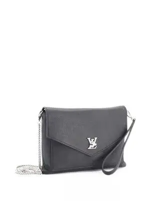 LOUIS VUITTON Mylockme Pochette Leather Clutch Bag