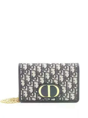 Dior 30 Montaigne 2-in-1 Pouch Oblique Canvas Crossbody Bag - Blue